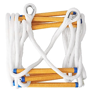 RIEJIN Fire Escape Ladder for Home Fire Emergency Ladders Safety Survival Ladders Rope Ladder Emergency Fire Must Haves House(16F/5M)