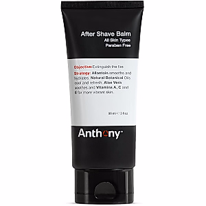 Anthony After Shave Balm for Men, Cooling Lotion, 3 Fl Oz, With Vitamins A, C & E, Aloe Vera, Botanical Extracts; Soothes, Moisturizes All Skin Types