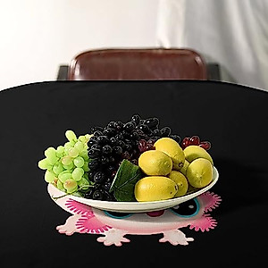 Cute Baby Axolotl Table Cloth Washable Flax Tablecloth Table Cover for Dinner Kitchen Outdoor 55"x110"