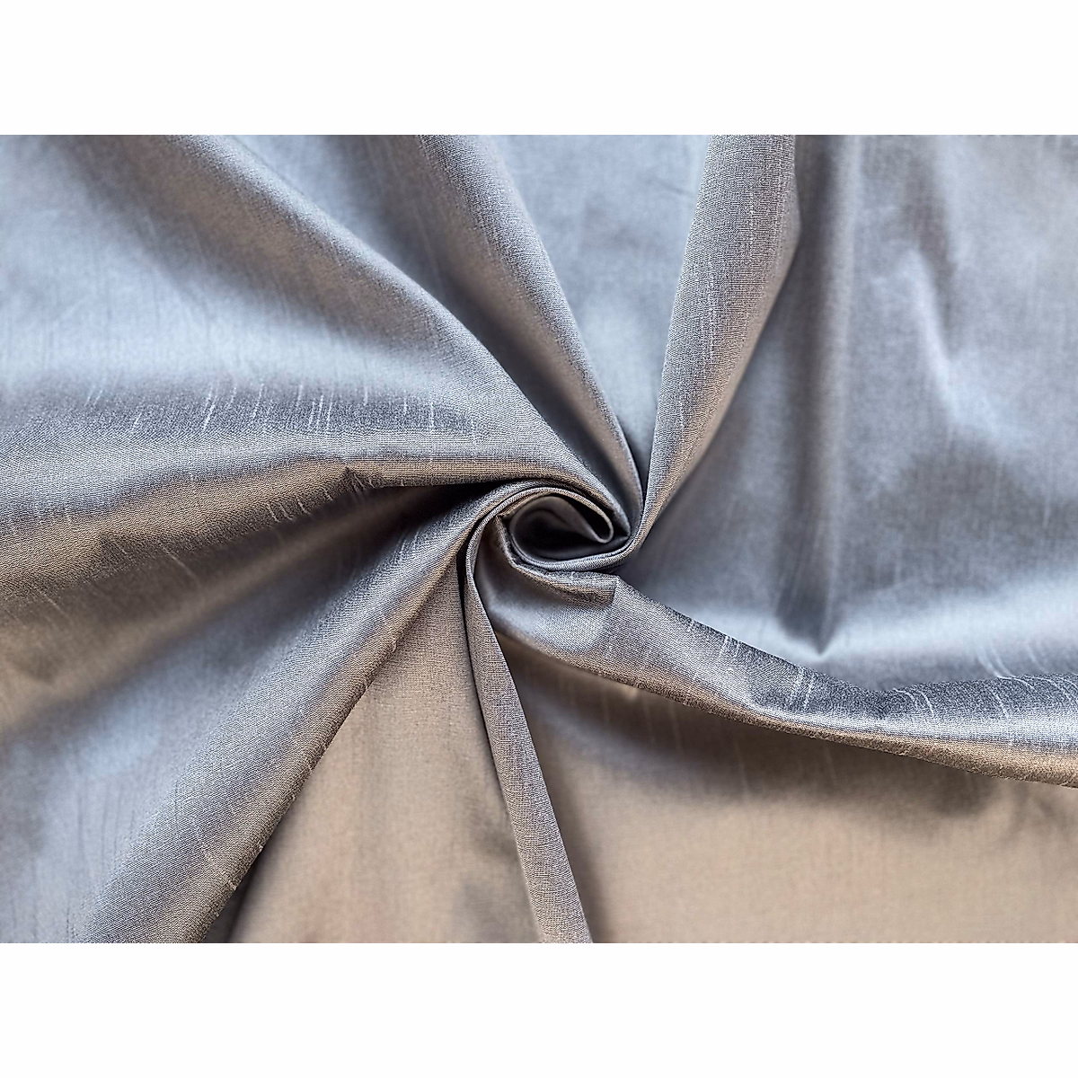 Dupioni Fabric | Fabric by The Yard 52/54" Width (Silver)