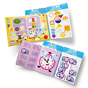 Melissa & Doug Blue’s Clues & You! Restickable Stickers 2-Pack (Shapes & Colors, Numbers & Letters)