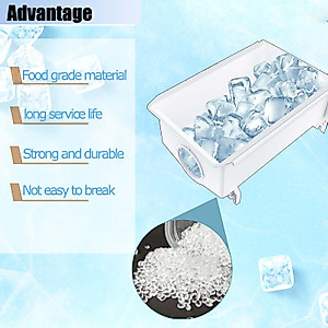 GRGTHDS W10850492 Refrigerator Ice Bucket,Compatible with Whirlpool Kenmore Maytag Amana,Ice Maker Replacement Parts W10670844 Ice Container Bin WRS321SDHB00 WRS322FDAM04 WRS321SDHZ05 WRS311SDHB00