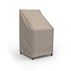 Budge P1A01PM1-2PK English Garden Patio Chair Cover, Tan Tweed