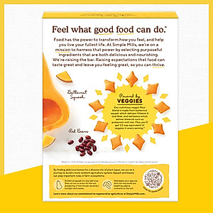 Simple Mills Pop Mmms Cheddar Baked Snack Crackers, Gluten Free, 4 Ounce (Pack of 1)