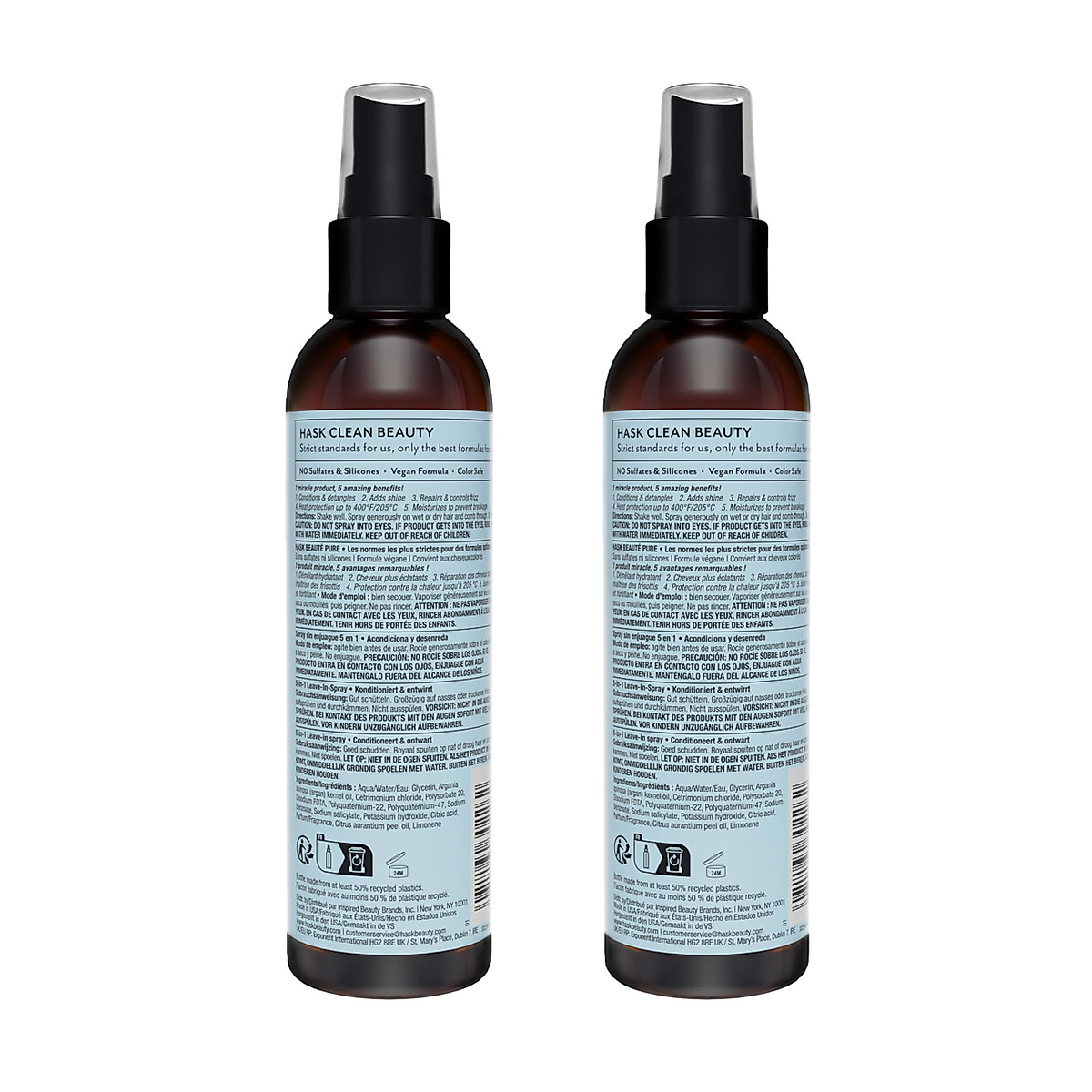 HASK Argan Oil Collection: 2 5-in-1 Leave In Conditioners and 1 Shampoo and Conditioner Set