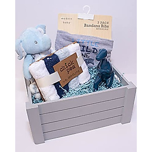 MagicWater Supply Soft & Thin Cut Crinkle Paper Shred Filler (2 LB) for Gift Wrapping & Basket Filling - Baby Blue