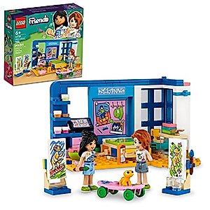 LEGO Friends Liann's Room 41739, Art-Themed Bedroom Playset with Liann & Autumn Mini-Dolls, Collectible Toy for Girls and Boys 6 Plus Years Old