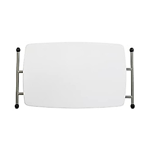 Flash Furniture Folding Table - Granite White - Height Adjustable - 30 Inch - TV Tray - Commercial Grade Laptop Table