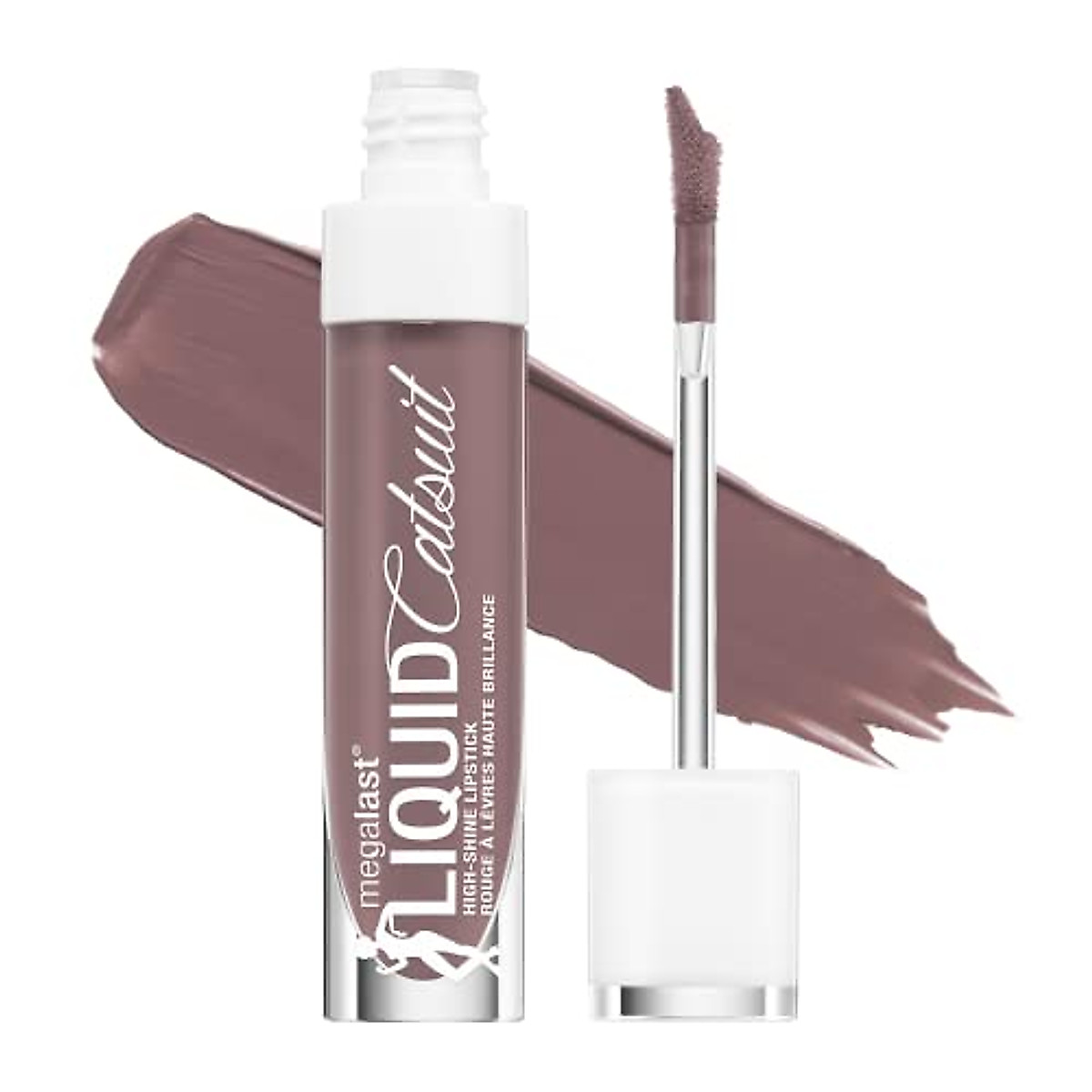 wet n wild Mega Last Catsuit High-Shine Liquid Lipstick Purple Mauve Over Girl