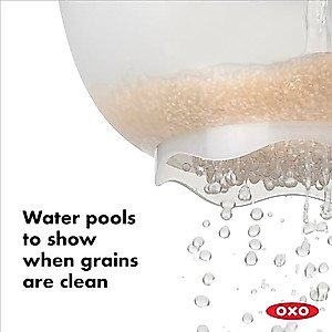 OXO Good Grips Rice & Small Grains Washing Colander, 15.4 x 23.3 x 13.9 cm