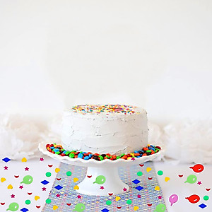 Keaziu 2589Pcs Party Confetti Happy Birthday Table Confetti Balloon Star Heart Confetti Table Scatter Confetti Decorations for Birthday Party Baby Shower DIY Arts and Crafting