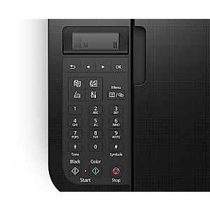 Canon PIXMA TR4522 All-in-One Color Wireless Inkjet Printer for Home Office, Black - Print Scan Copy Fax - 4800 x 1200 dpi, Auto 2-Sided Borderless Photo Printing, 20 Sheets ADF