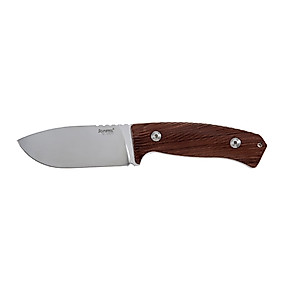Lion Steel LIONSTEEL M3 ST Bushcraft Fixed Blade Knife Niolox Stainless and Santos Wood Hunting Knives