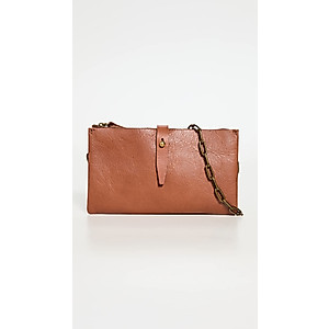 Madewell Women's The Transport Accordion Crossbody, English Saddle, Tan, Brown, One Size