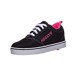 HEELYS Girl's Pro 20 (Little Kid/Big Kid/Adult) Black/White/Pink 1 Little Kid M