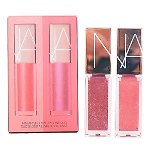 NARS Mini Afterglow Lip Shine Gloss Set:: Orgasm (Sheer Peachy Pink with Golden Shimmer), Unbroken (Shimmering Mauve)