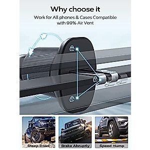 Mibhuvan Magnetic Wireless Car Charger Mount [15W Fast Charging] for Magsafe Phone Holder Mount [20 Strongest Magnets] Vent Mount Magnetic Car Charger Mount for iPhone 14 13 12 Pro Samsung Cell Phones