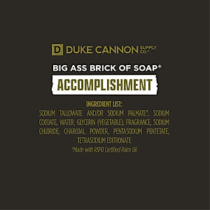 Duke Cannon WWII Era Big Brick of Soap for Men - Accomplishment, 10oz. Limited Edition