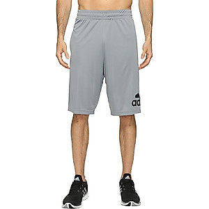 adidas Men's Basketball Crazylight Shorts, Grey/Black, Medium