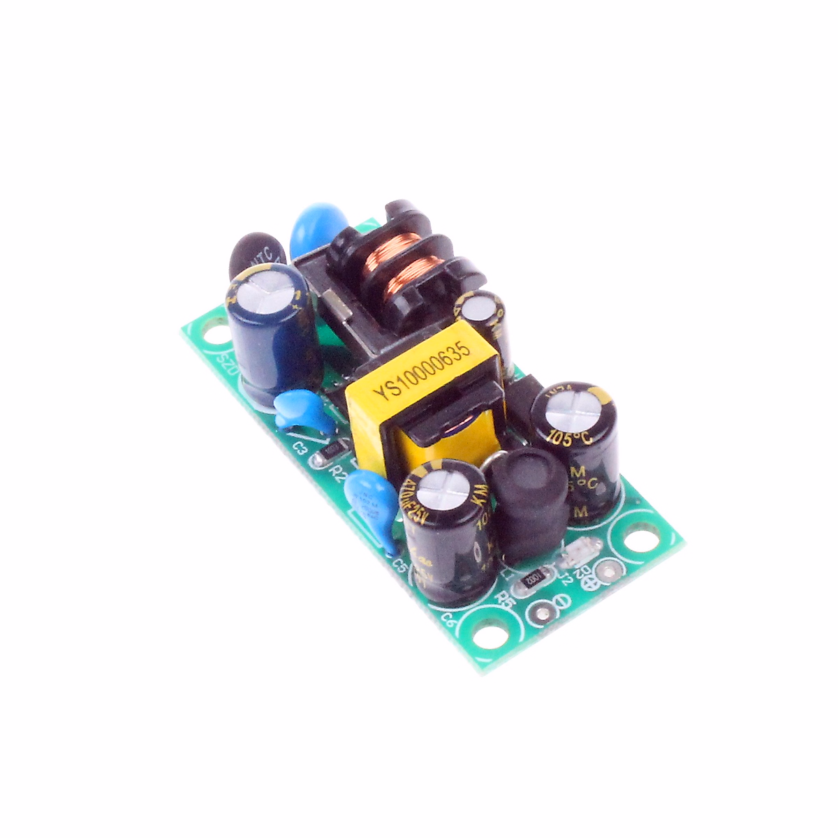 NOYITO AC to DC Precision Buck Power Supply Module AC 120V 100V-264V to 12V 500mA Isolated Step-Down DC Module (12V 500mA) Green