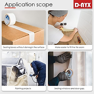 2 PACK MASKING TAPE 2 inch x 56 Yds Artist & Painters Tapes for Wall Art Renovation Automotive Refinish Drafting Art Watercolor 2 DIY Painting Canvas Framing School Stationery Home Office Labeling