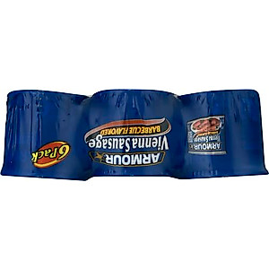 Armour Star Vienna Sausage, Barbecue Flavored, Canned Sausage, 4.6 oz (Pack of 6)