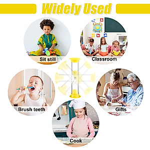 24 Pcs 3 Minute Timer 3 Minutes Sand Timer Kids Timer 3 Mins Timer for Classroom Acrylic Covered Hourglass Clock Toothbrush Sand Timer for School