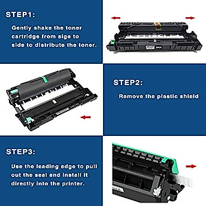 Linkjet Compatible DR760 DR730 Drum Unit Replacement for Brother DR-730 DR-760 Drum Unit for Brother HL-L2370DW HL-L2350DW HL-L2390DW HL-L2395DW HL-L2370DWXL Printer, Black 1-Pack