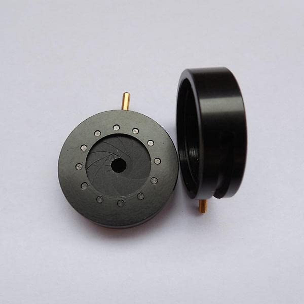 UIOYU Handheld Digital Microscope Accessories 0.5-15mm Adjustable Optical Mechanical Iris Aperture Diaphragm Condenser Camera Modules Medium Diameter Iris Microscope Accessories
