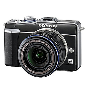 Olympus PEN E-PL1 12.3MP Live MOS Micro Four Thirds Interchangeable Lens Digital Camera with 14-42mm f/3.5-5.6 Zuiko Digital Zoom Lens & Olympus M.Zuiko Digital ED 40-150mm f/4.0-5.6 Lens (Black)