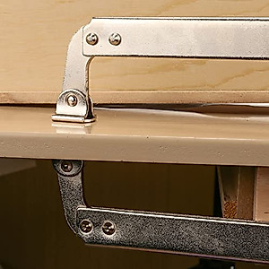 PINGEUI 2 PCS 18 Inch C Clamp Locking Pliers, Heavy Duty C Clamps with Swivel Pads and Rubber Handle Sleeve, Adjustable Welding Woodworking Tools, 7 Inch Max Jaw Opening