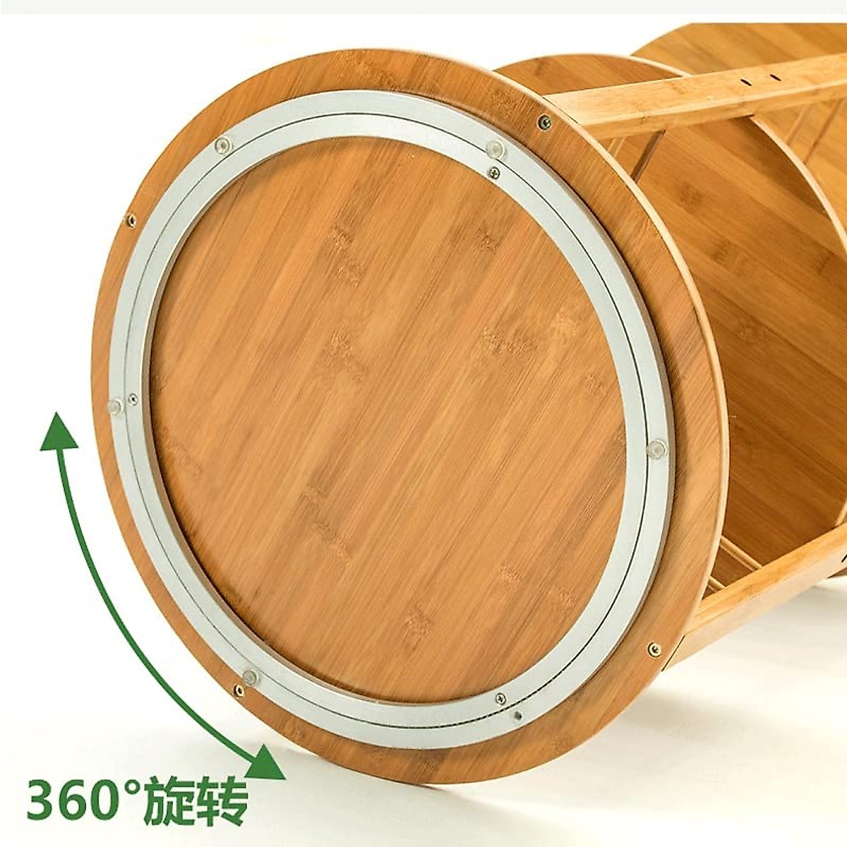 Thick Bookcases 360-degree Rotating Bookshelf Bookcase Book Rack Multi-Layer Floor-to-Ceiling Storage Rack