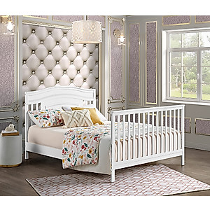 Oxford Baby Briella Crib to Full-Size Bed Conversion Kit, White, GreenGuard Gold Certified