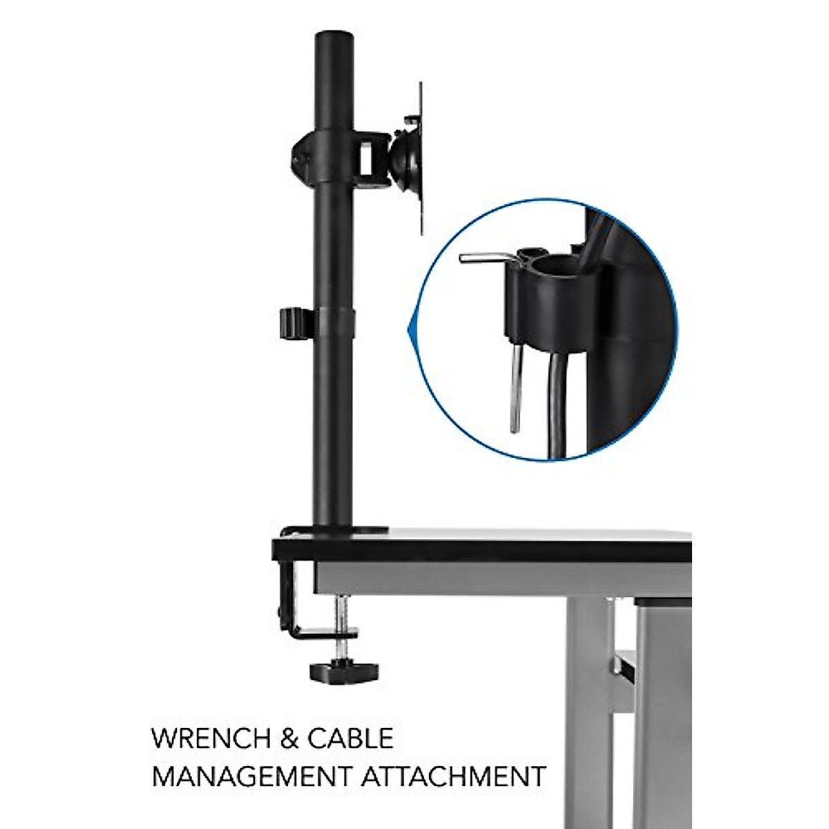 Mount-It! Mobile Stand Up Desk/Height Adjustable Computer Work Station Rolling Presentation Cart with Monitor Arm (MI-7942)