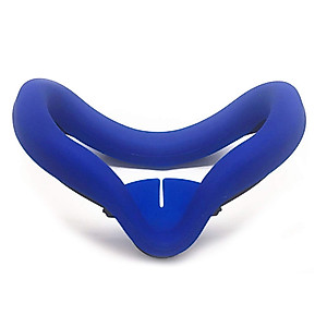 Silicone Cover Eye Pad for Oculu Quet 2 face Cushion Cover Sweatproof Lightproof VR Accessories (Blue)
