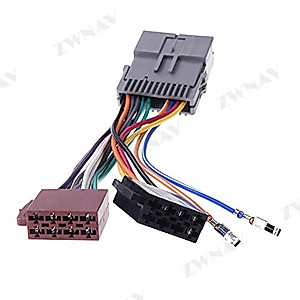 ZWNAV ISO Car Radio Wire Cable Wiring Harness Stereo Adapter Fit for Buick 2004+, Chevrolet 2000+, GMS 2001+, Hummer H3 2006+, Pontiac 2001+, Oldsmobile 2001+, Suzuki Vitara 1999+ (Select Models)