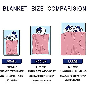 Throw Blankets Soft Flannel Blanket Warm Anti-Pilling Bedding Travel Blankets Sofa Bed Air Conditioning Blanket Gifts 50"x40"