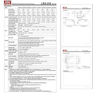 LRS-200-3.3 3.3V 40A 132W Single Output Power Supply, 90% High Efficiency, for Industrial Automation Machinery and Control Systems