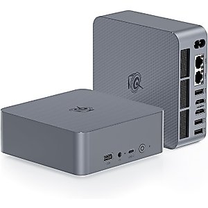 Beelink EQI Mini PC W-11 Pro i5-12450H 24GB DDR5 1TB NVMe M.2 SSD Dual Display 4K@60Hz Output, Wi-Fi 6, RJ45, Built in PSU Office Mini Computer