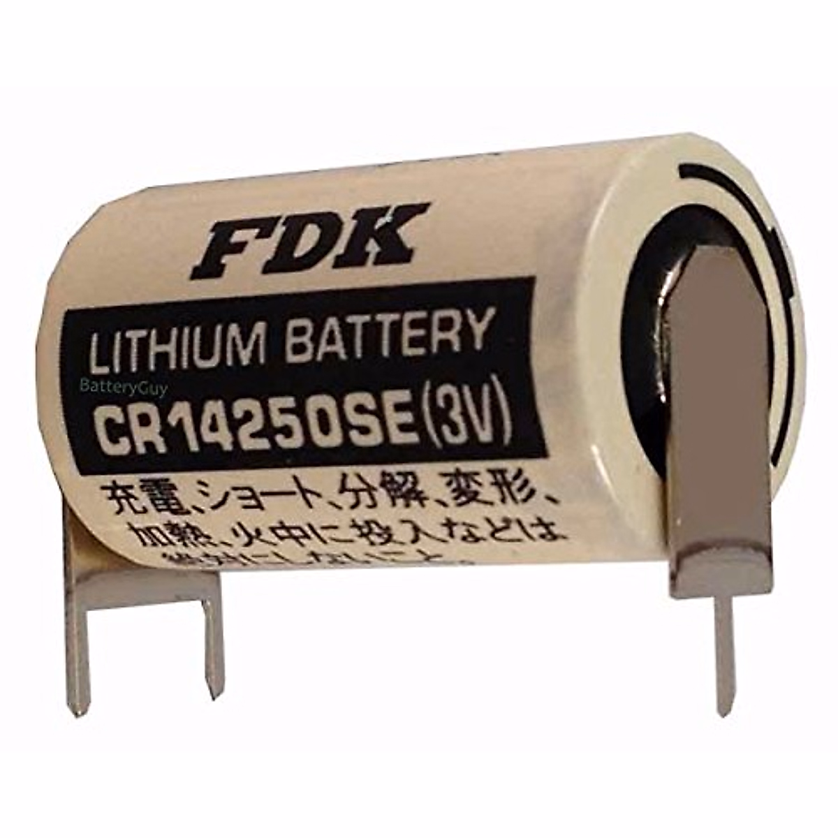 BatteryGuy CR14250SE-FT Replacement 3V 850mAh Lithium PLC Battery (3-Pin)