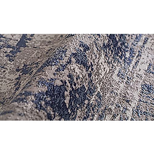 Couristan Marblehead Breccia Area Rug, 7'10" x 10'3", Blue Grey