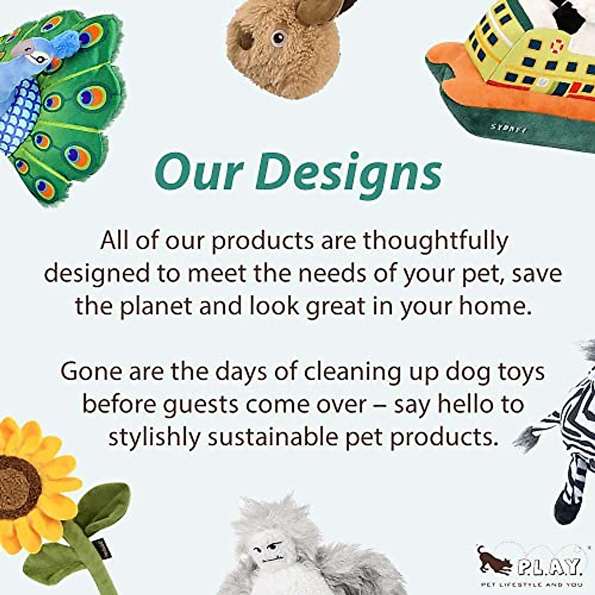 P.L.A.Y. Cute Plush Cat Toys - Feline Frenzy Animal Critter Themed Catnip Filled Toy, Great for Adult Cats and Kittens - Machine Washable, Recycled Materials, Crinkles (Catch a Meowse, Set of 2)