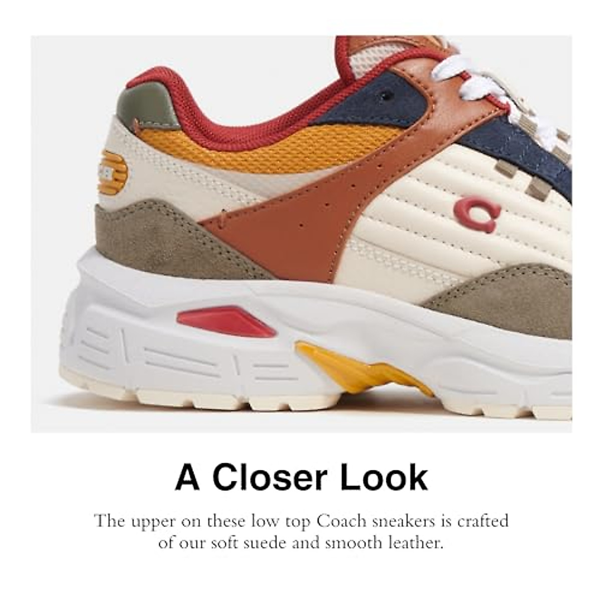 Coach Women's C301 Sneaker, Green/Buttercup, 8