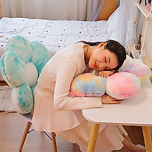 AZCHEN Flower Pillow Patio Furniture Cushions Standard Throw Pillow Home Chair Cushion Decorative Pillow Cushion (19.6inch, Beige)