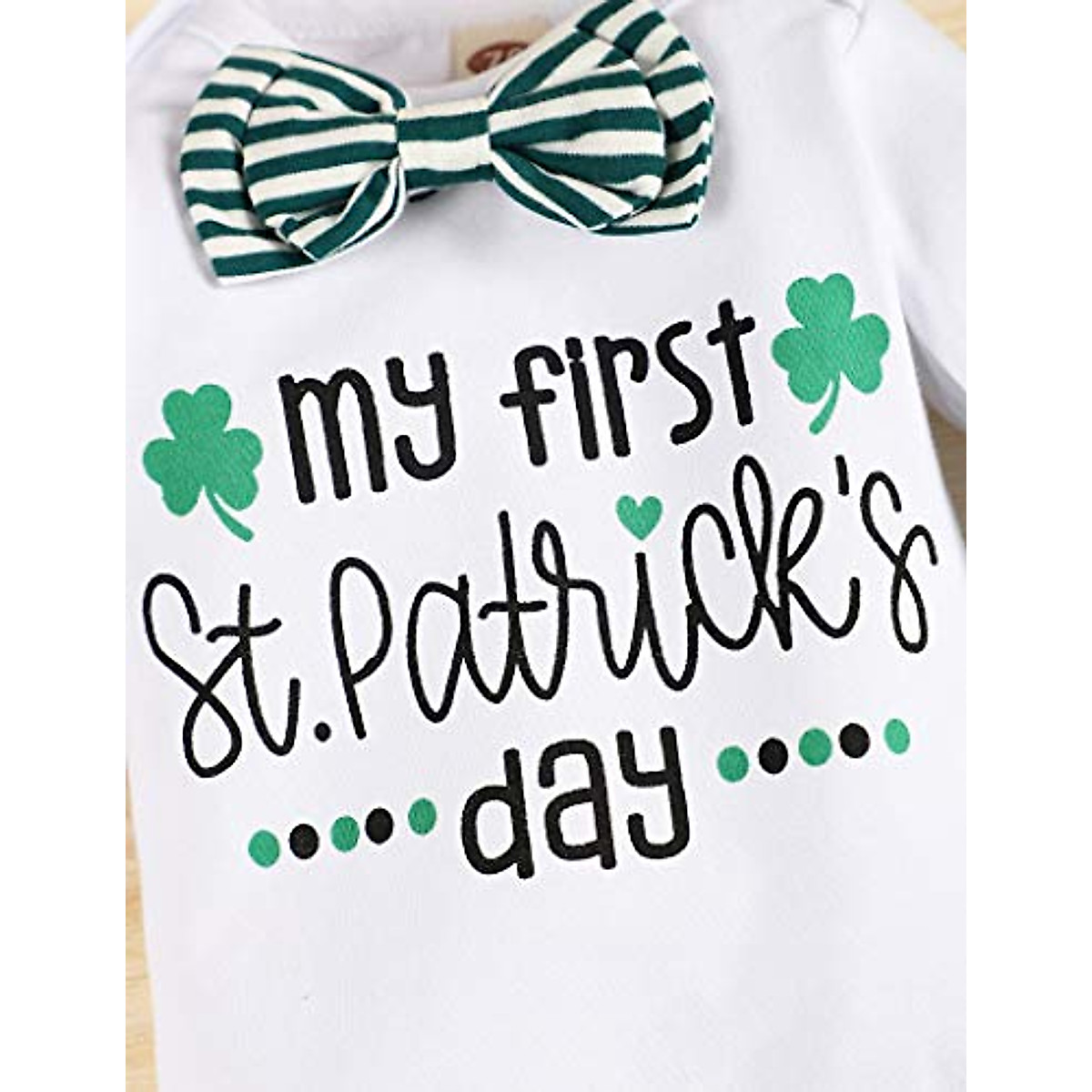 oklady My First St Patricks Day Baby Boy Outfit Gentleman Romper with Suspender Pants 1st st Patricks Outfits Sets