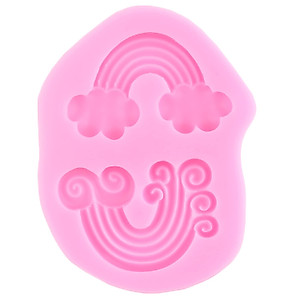 ZiXiang Unicorn Silicone Molds Unicorn Horn Ears Rainbow Fondant Molds For Cake Decorating Cupcake Topper Jelly Chocolate Candy Polymer Clay Gum Paste Set of 4