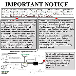 LEQUDUO 12V 56407 4-Pin Trailer Towing Wiring Harness 118786 17275.04 with Upgraded Circuit Protected HD ModuLite, Compatible with Jeep Wrangler Jl 2018-2022 and Jeep Gladiator 2020-2022