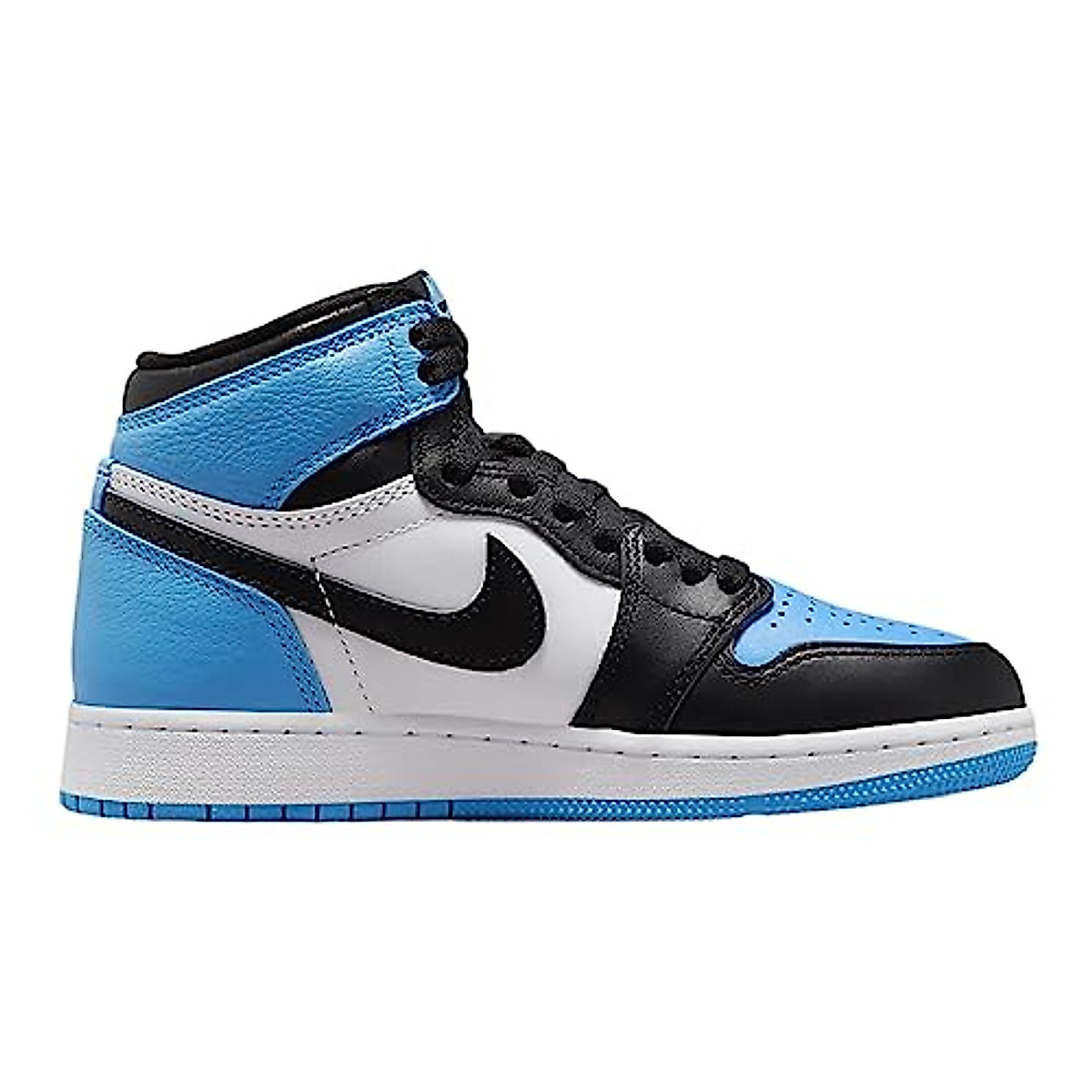 Jordan Boy's Air 1 Retro Hi OG RMST BG (Big Kid) University Blue/Black White 6 Big Kid M