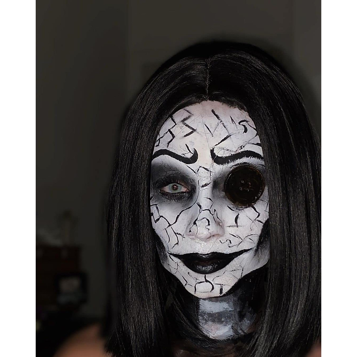 Wismee Classic White Face Body Paint Makeup Clown White Lite 1.9Oz Cake Tub, Joker Zombie Vampire Halloween Costume Single Foundation Cream for Special Effects SFX makeup Fancy Dress Up Cosmetics