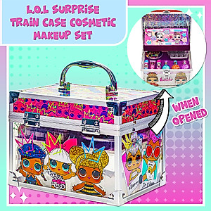 LOL Surprise Kids Makeup Kit for Girls, Real Washable Beauty Toy Makeup Set, Girls Beauty Gift, Play Makeup and Pretend Play Toys Ages 3 and Up, Townley Girl